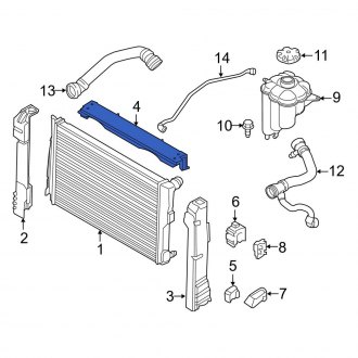 BMW Radiator Support Covers | Upper, Front — CARiD.com