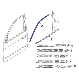 BMW Window Trim | Moldings, Pillar Posts, Sills — CARiD.com