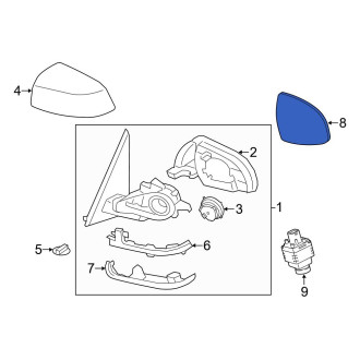 BMW X6 Replacement Mirror Glass — CARiD.com