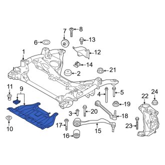 BMW 4-Series Underbody Covers | Splash Shields — CARiD.com