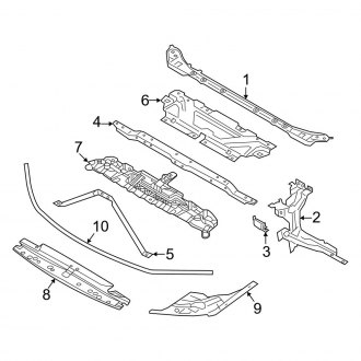 2022 BMW 4-Series Radiator Supports — CARiD.com