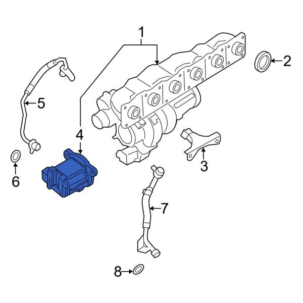 BMW OE 11658659883 - Turbocharger Wastegate Actuator