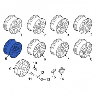 BMW X6 Factory Steel Wheels — CARiD.com