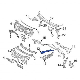 BMW X6 Cowl Panels & Parts | Vent Grills — CARiD.com