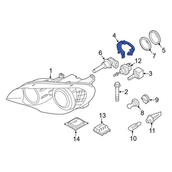 BMW OE 63117162087 - Front Headlight Bulb
