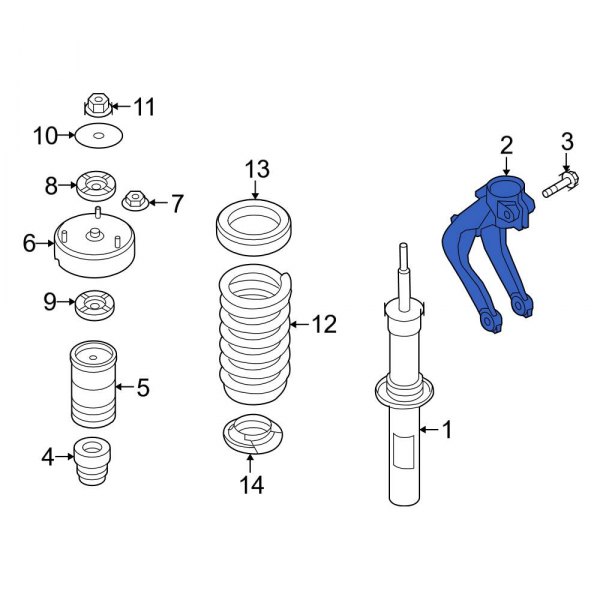 BMW OE 33526788778 - Rear Suspension Shock Absorber Mount