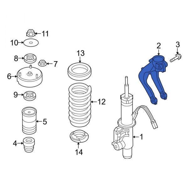 BMW OE 33526788779 - Rear Suspension Shock Absorber Mount