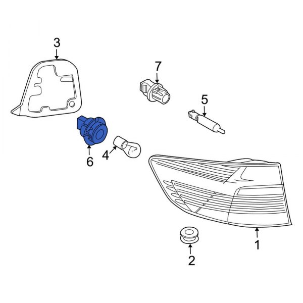 BMW OE 63218355883 - Tail Light Socket