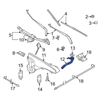 BMW X6 OEM Wiper Blade & Washer Parts | Motors, Arms — CARiD.com