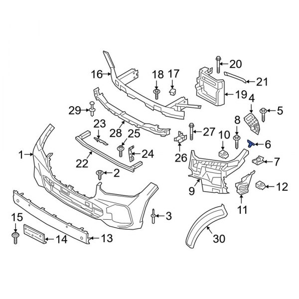 BMW OE 51117421854 - Front Right Bumper Guide