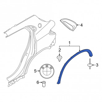 BMW X2 Replacement Fender Moldings & Trim — CARiD.com