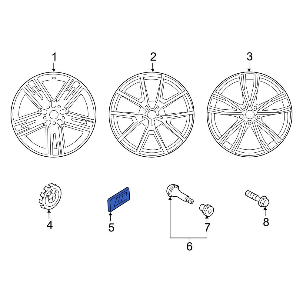 BMW X7 OEM Wheels & Tires | Lug Nuts, TPMS Sensors — CARiD.com
