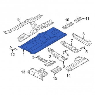 BMW 8-Series Replacement Floor Pans — CARiD.com