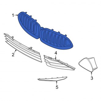 BMW 8-Series OEM Grilles | Factory Billet & Mesh Grilles — CARiD.com