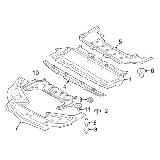 2020 BMW 8-Series Radiator Support Covers — CARiD.com