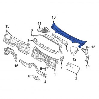 BMW X3 Cowl Panels & Parts | Vent Grills — CARiD.com