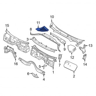 BMW X3 Cowl Panels & Parts | Vent Grills — CARiD.com