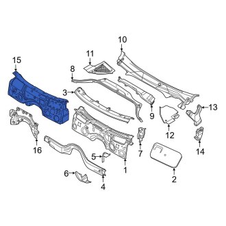 BMW X3 Cowl Panels & Parts | Vent Grills — CARiD.com