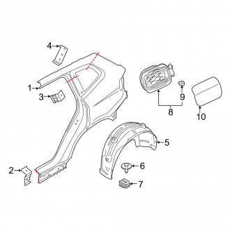 2021 BMW X4 Replacement Quarter Panels — CARiD.com