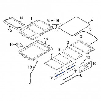 BMW X1 OEM Roofs & Parts | Panels, Drip Rails — CARiD.com