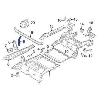 BMW X1 OEM Rocker Panels & Floors | Side Skirts, Pans — CARiD.com