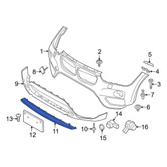 BMW X1 Replacement Bumper Moldings & Trim — CARiD.com