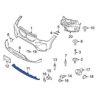 BMW X1 Replacement Bumper Moldings & Trim — CARiD.com