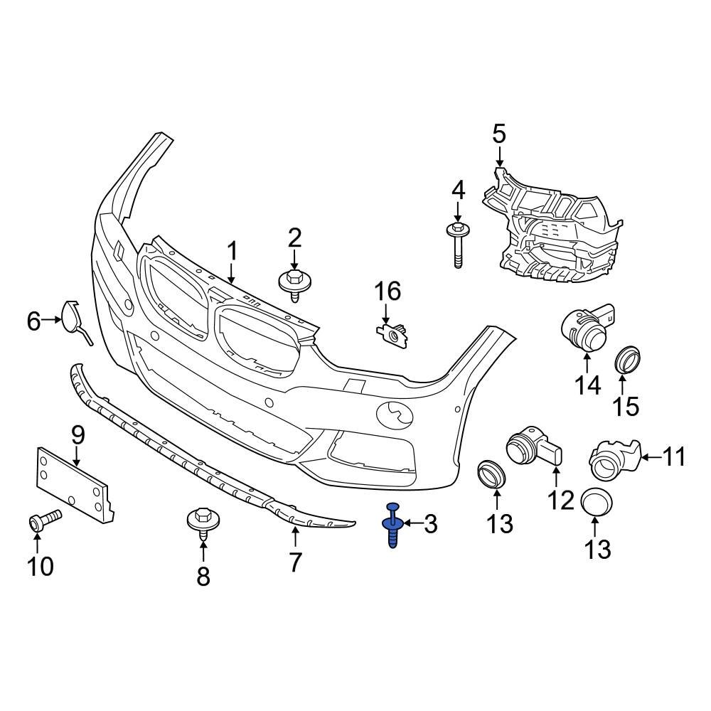 BMW iX Replacement Bumpers - Front, Rear, Brackets | CARiD