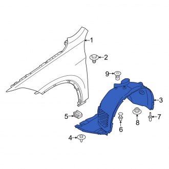 BMW X1 OEM Fenders | Factory Front & Rear Fenders — CARiD.com