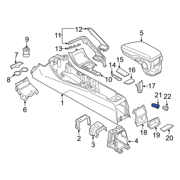 BMW OE 61349302183 - 12 Volt Accessory Power Outlet