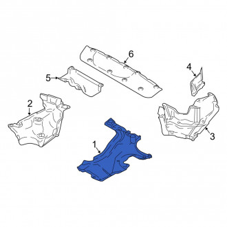 BMW 6-Series Underbody Covers | Splash Shields — CARiD.com