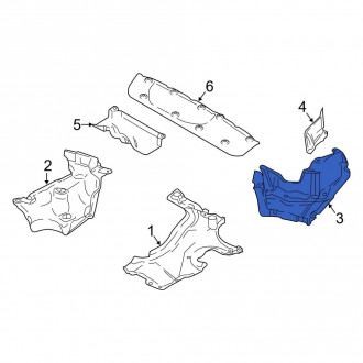 BMW 6-Series Underbody Covers | Splash Shields — CARiD.com