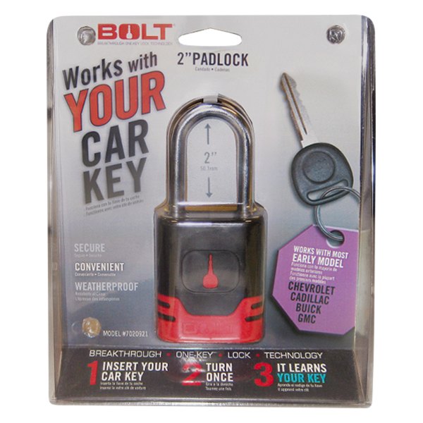 Bolt Lock® - Padlock for Side Cut Keys