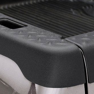 Chevy Silverado Truck Bed Rail Caps - Polished, Diamond Tread, Black