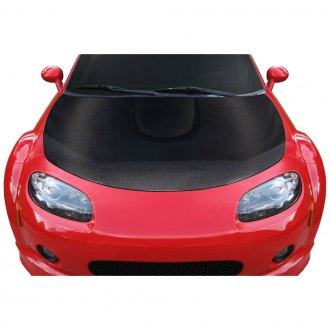 2008 Mazda Miata MX-5 Custom Hoods | Carbon Fiber, Fiberglass — CARiD.com