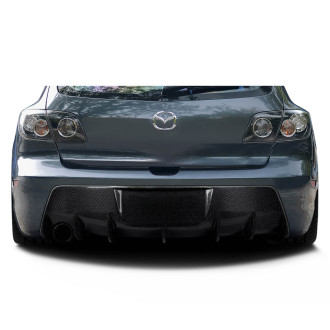 Mazda 3 Rear Diffusers - Carbon Fiber, Fiberglass | CARiD