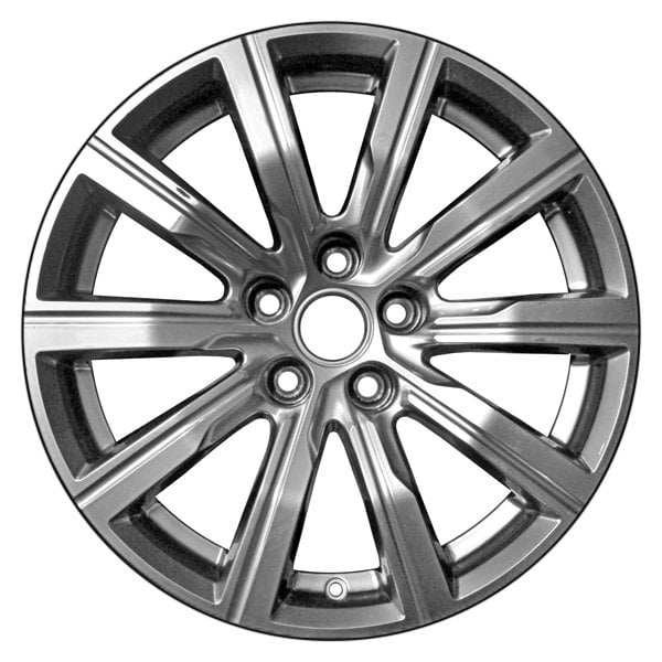 CCI® ALYGN073U77 - 10 I-Spoke Smoked Silver 18x8 Alloy Factory Wheel ...