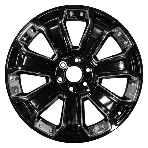 CCI® ALYGQ055U45N - 7 I-Spoke Black 22x9 Alloy Factory Wheel - Replica