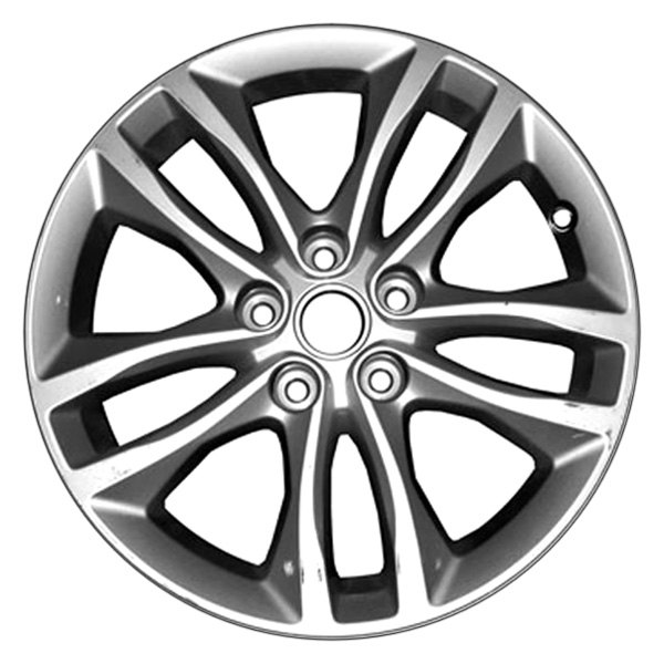 CCI® ALYGR031U20 - Double 5-Spoke Sparkle Silver 17x7.5 Alloy Factory ...