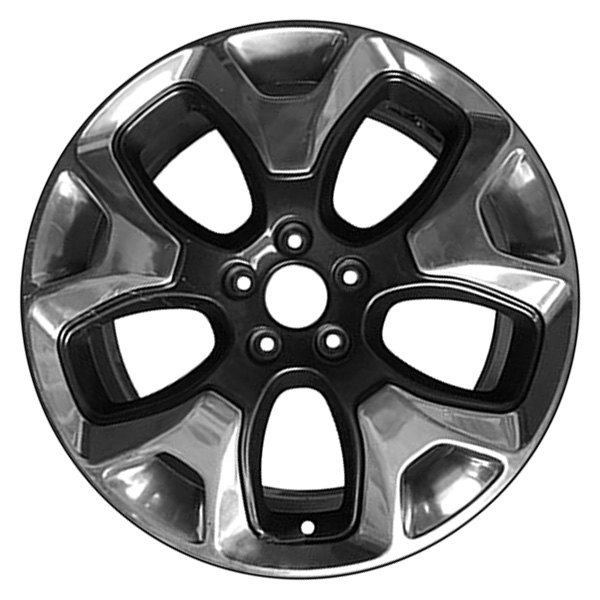 CCI® ALYJF071U90 - 5 Y-Spoke Polished and Dark Charcoal Metallic 18x7 ...