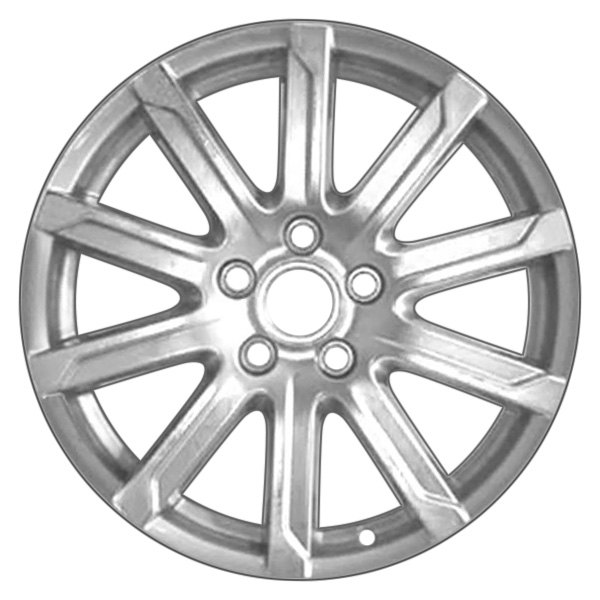 CCI® ALYAW029U77 - 10 Turbine-Spoke Light Hyper Silver 17x7.5 Alloy ...