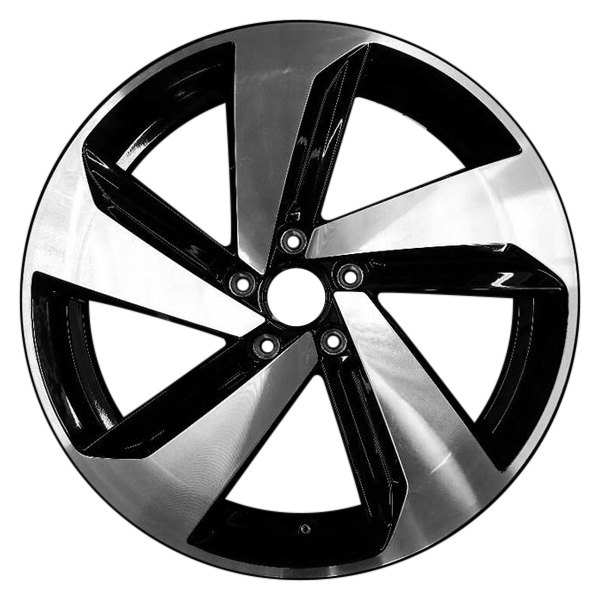 CCI® ALYWA079U45 - 5 Turbine-Spoke Black with Machined Accents 18x7.5 ...