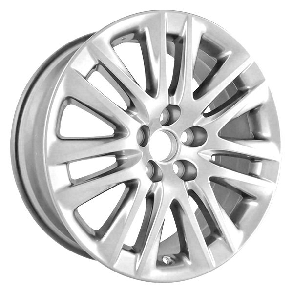 CCI® ALYLF044U78 - 7 V-Spoke Medium Smoked Hyper Silver Full Face 19x8 ...