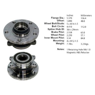 Volkswagen Caddy Wheel Hubs | Assemblies, Bearings, Seals – CARiD.com