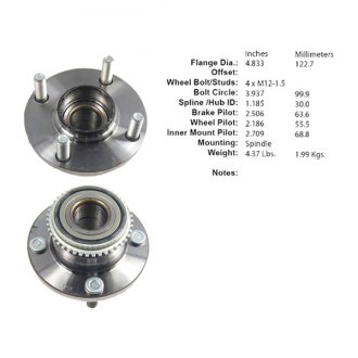 2004 Mitsubishi Lancer Wheel Hubs - Assemblies, Bearings, Seals | CARiD