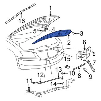 Chrysler Pacifica Under Hood Insulations | Pads, Liners — CARiD.com