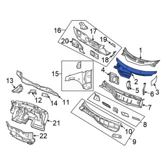 Chrysler Pacifica Cowl Panels & Parts | Vent Grills — CARiD.com