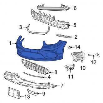 Chrysler Pacifica Replacement Front Bumpers & Components — CARiD.com