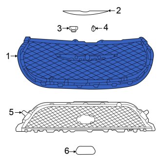 Chrysler Pacifica OEM Grilles - Factory Billet & Mesh Grilles | CARiD