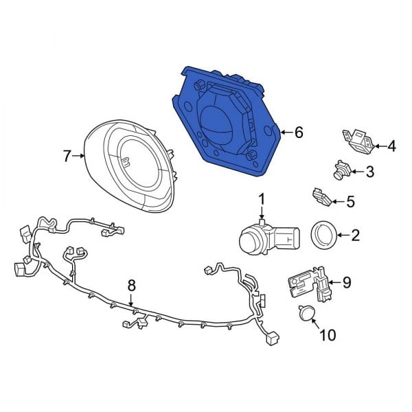 Chrysler OE 68645752AA - Front Cruise Control Distance Sensor